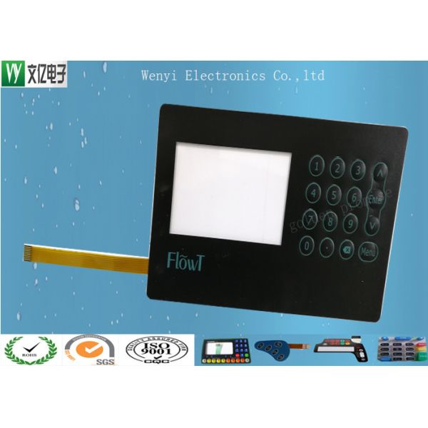 Quality 0.5 Mm Pitch Embossing Membrane Switch , Double Side Membrane Switch Keypad for sale