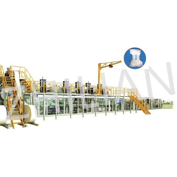 Quality Ultra Thin Diaper Manufacturing Machine With Stable Speed for sale