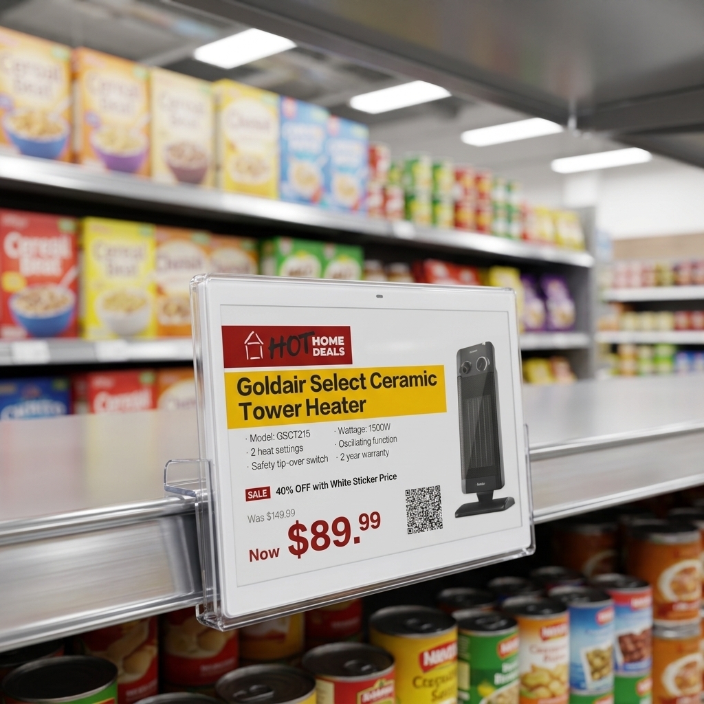 Quality Smart office Super Market E-Ink Display Price Tag 4 Color Electronic Shelf Label for sale