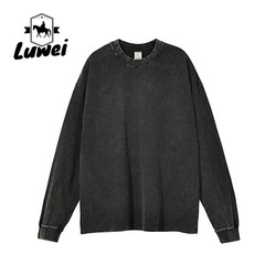 Quality Oversized Heavyweight Cotton Hoodie Dropped Shoulder Embroidery Sweatshirt for sale