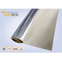 Quality Fireproof & Waterproof Fiberglass Fabric: 1.7mm Aluminum Foil Coated Heat Shield for sale