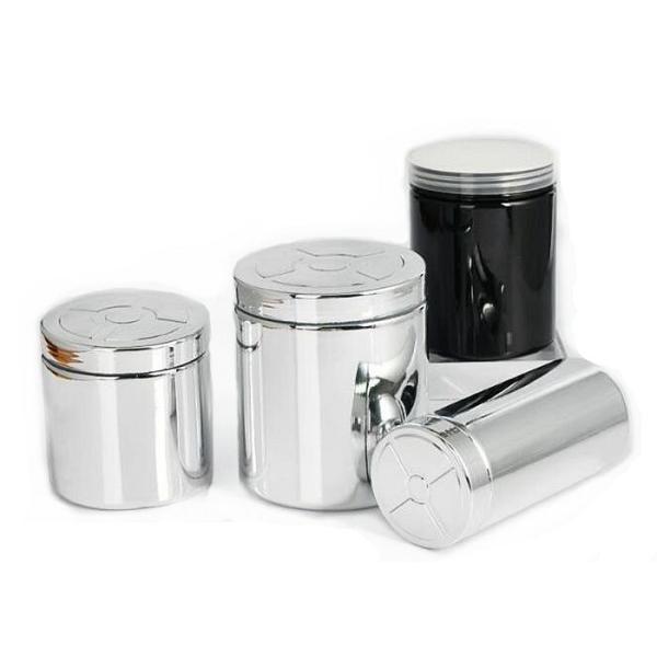 Quality Customized Sports Nutrition Packaging Food Grade Plastic Material Silver Metalized Protein Powder Canister for sale