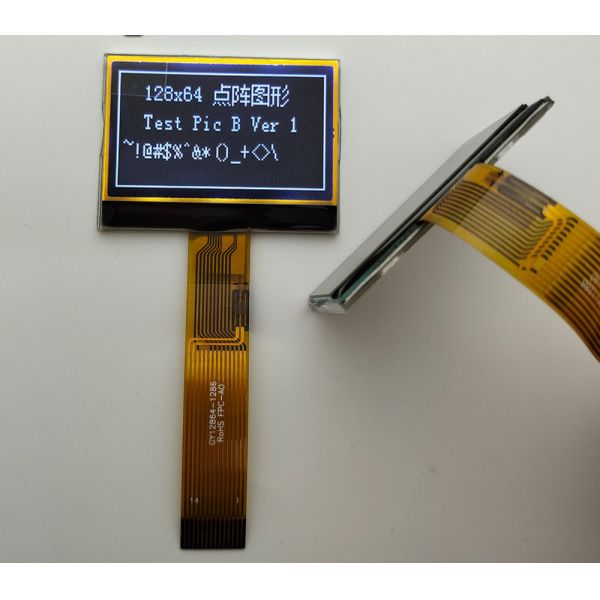 Quality Customized DFSTN Lcd Display Module 128X64 Dots Driving IC ST7567 1/65 Duty,1 for sale
