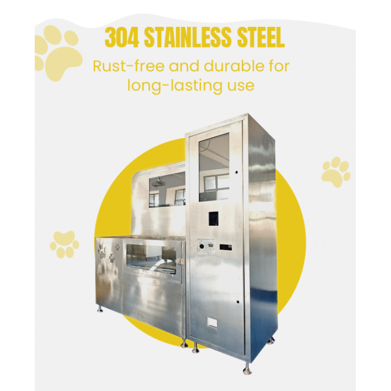 This dog wash machine use 304 stainless steel