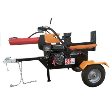 Quality 25T Gasoline Firewood Processor Vertical Log Splitter for Quick Firewood Log for sale