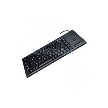 Quality Plastic Industrial Computer Keyboard With Function Keys And Integrated Trackball for sale