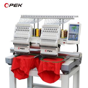 Quality Language 14 Languages Support OPEK 12 15 Computerized T shirt Towel Embroidery for sale