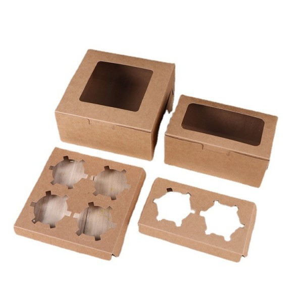 Quality Paper Pastry Cake Box Baking Tray Pancake Moon Cake Packaging Bulk for sale