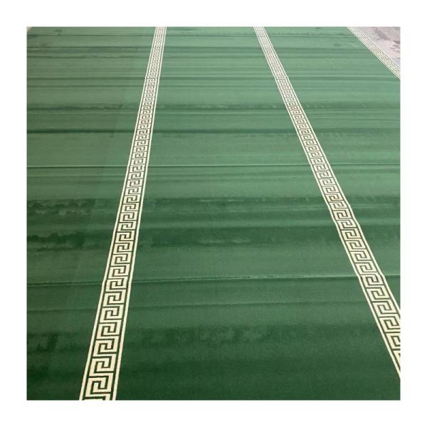 Quality Antimicrobial Rectangle Mosque Prayer Carpet Roll for Wall to Wall Installation for sale
