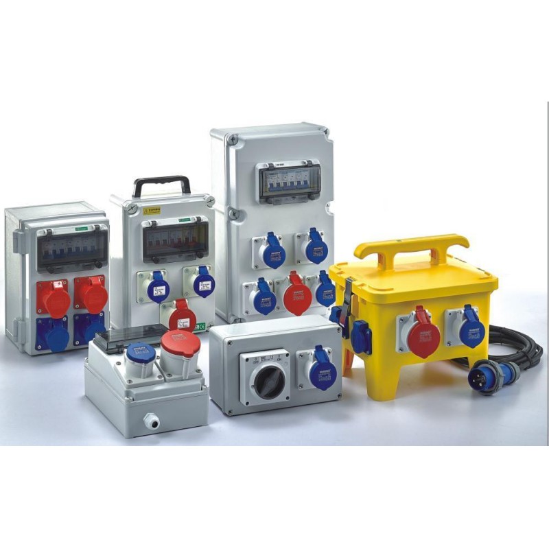 Various Styles Portable Combination Distribution Box Waterproof Plastic Industrial Socket Box