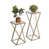 china Luxury Metal Flower Planter Stand Customized Gold Plant Stand Indoor