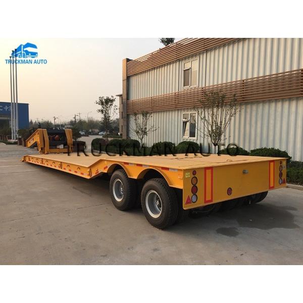 Quality Custom Colors Painting Low Bed Semi Trailer Loading 40 Tons Machinery for sale