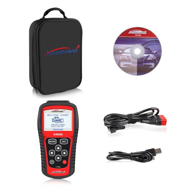 Quality Automotive Konnwei OBD2 Scanner / Car Check Engine Light Code Reader for sale
