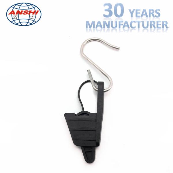 Quality FTTH Distribution Fiber Cable Accessories S Type Stainless Steel Fasteners Dead for sale
