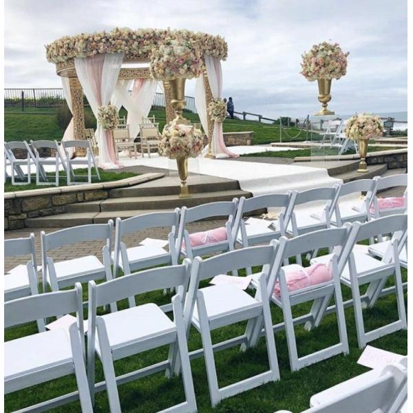 Quality Home Office Portable Folding Stackable Chair for Wedding Events Wood PP Material for sale