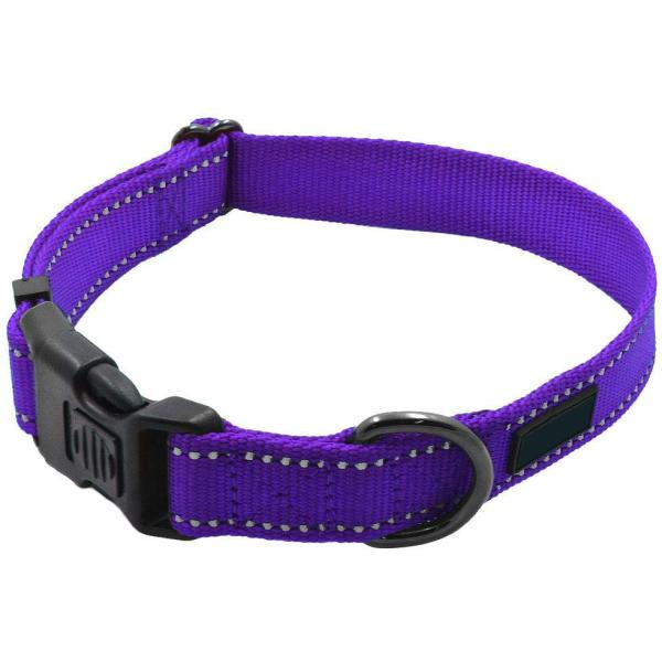 Quality Durable Soft Nylon Dog Collar , Reflective Nylon Buckle Dog Collars for sale