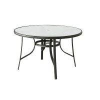 Quality Anticorrosive Tempered Glass Round Dining Table Scratch Resistant for sale