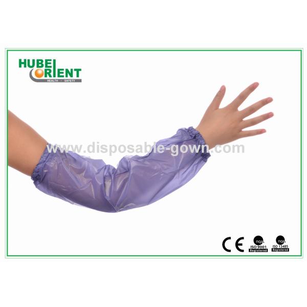Quality 18 Inch Waterproof Durable PE Disposable Arm Sleeves / Over Sleeves for sale