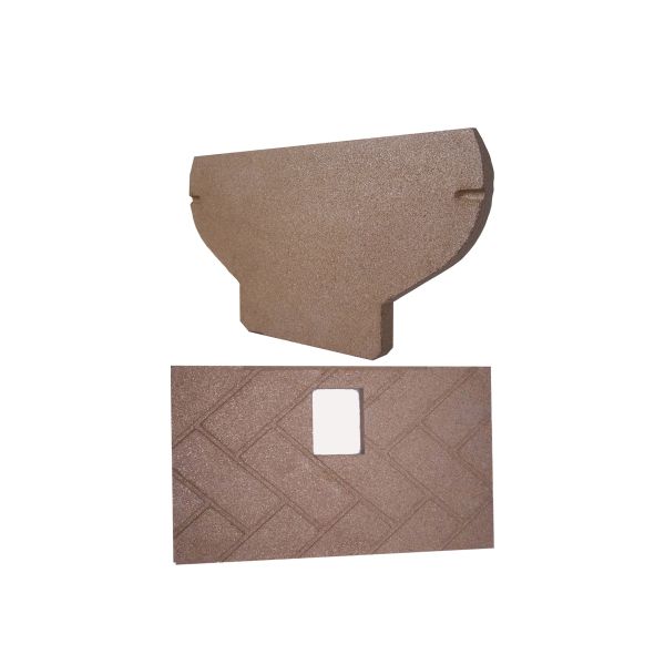 Quality Lightweight Vermiculite Fireproof Board Durable Brick Effect Fireplace Insulation Board For Stoves for sale