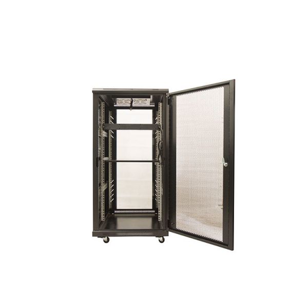 Quality Modern 18U 800mm Width Server Racks Cabinet with Toughened Glass Door or Mesh for sale