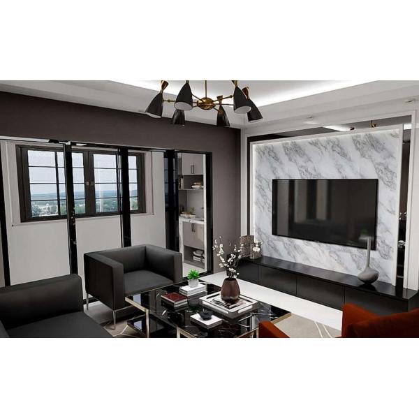 Quality 4*8fts Popular Color Uv Pvc Marble Sheet Decorative Wall Panel Easy Install for sale