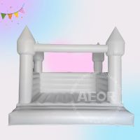 Quality Inflatable White Bounce House Wedding Bouncy House Outdoor Jump House for sale