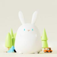 Quality 1200mAh Soft Animal Silicone LED Night Light For Toddler Kids Sleep for sale