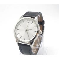 China Genuine Leather Wrist Watch Stainless Steel Back 3atm Water Resistant factory