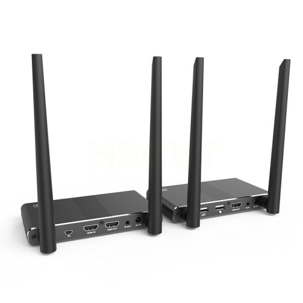 Quality 100m Extender HDMI Over Wireless Extender Support Point To Multicast Up To 4 Receivers for sale