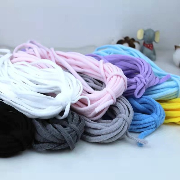 Quality Very Soft Elastic Ear Loops Band For Face Mask Ear Hanging  5mm 6mm for sale