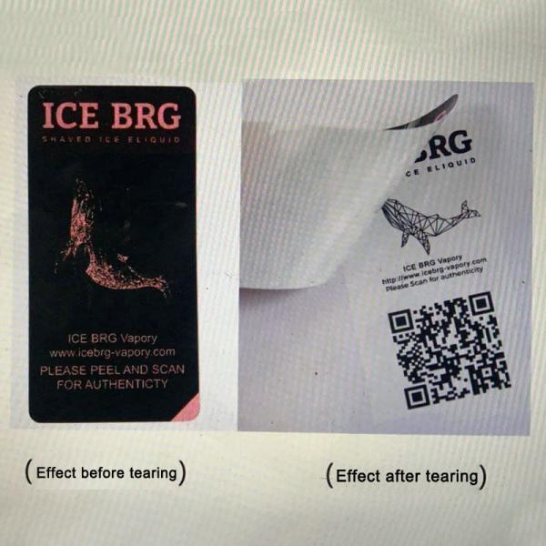 Quality Waterproof Double Layer Labels Cigarette Security Sticker Label CE for sale