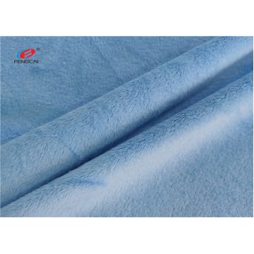 Quality 100 polyester super soft velboa knitted SMOOTH SOLID minky toy plush fabric for sale