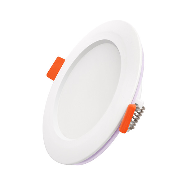Quality Plastic Backlit Flat Slim Round Panel Light 7W 5CCT 3 Inch Ultra Thin COB for sale