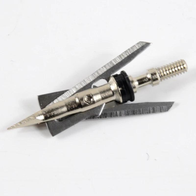 Archery Broadhead Hunting Compound 100 Grain Metal Arrow Heads