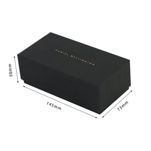 Quality Customizable Men's Gift Boxes Luxury Matte Black Rigid Cardboard Razor Blade for sale