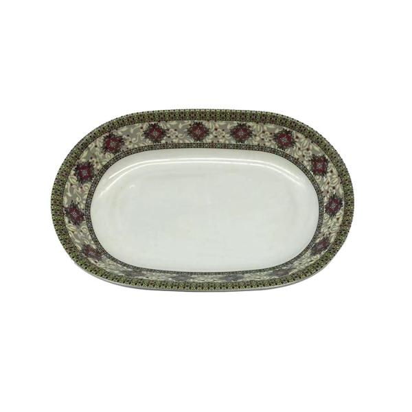 Quality OEM Melamine Plate Home Rectangle Flower Melamine Dinnerware Tasteless for sale