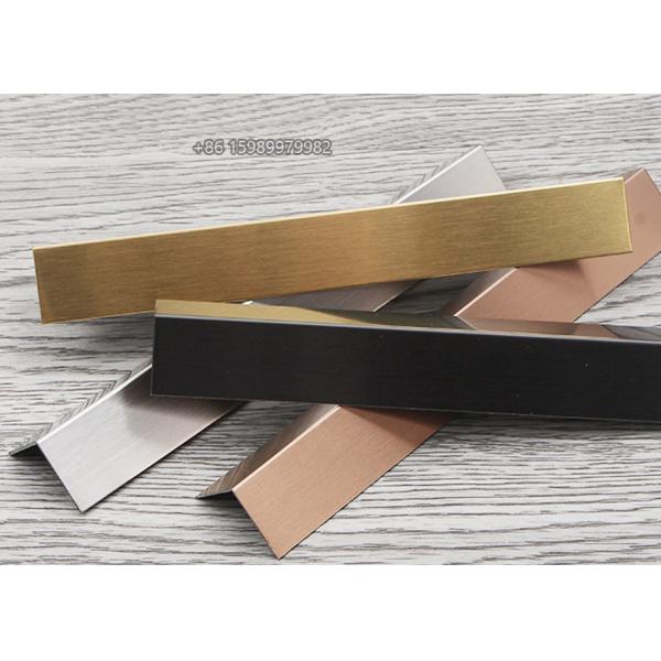 Quality 2.5m Stainless Steel Wall Protection , SUS304 Metal Wall Angle Corner Protectors for sale