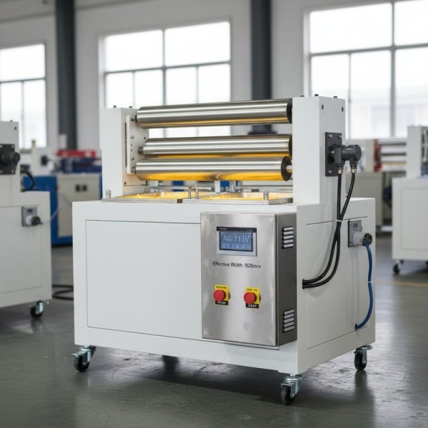 Quality AC 110v White Double Hot Melt Roll Coater 920mm Effecive Width for sale