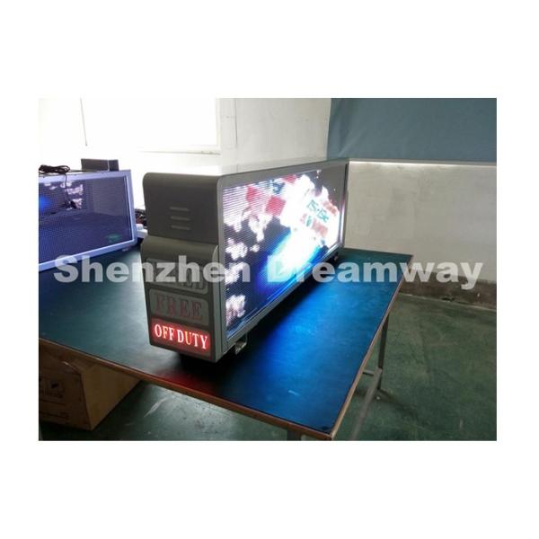 Quality 5 mm Pixel Pitch LED Taxi Top Advertising with 3G / WIFI / USB Control for sale