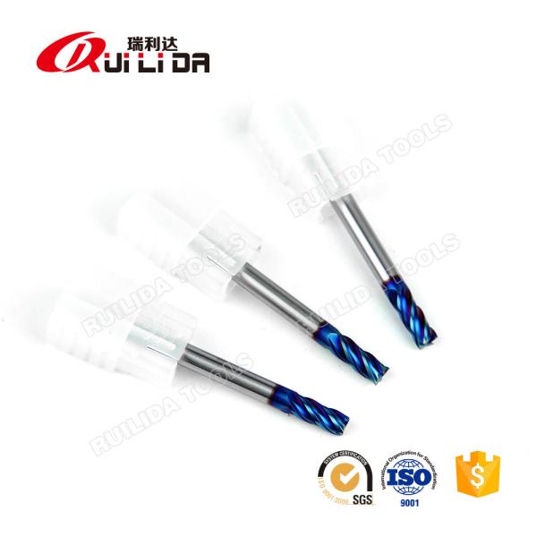 Quality HRC65 4 Flute End Mill Tungsten Solid Carbide Square Endmill For Hard Steel for sale