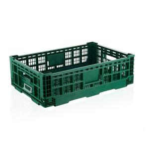 Quality Card Clip Design Plastic Moving Crates Fruit Vegetable Storage Baskets for sale