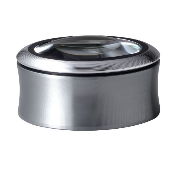 Quality Premium Metal Round Desktop Magnifier Rechargeable Multi-Color Durable for Blueprint Viewing Small Text Reading for sale