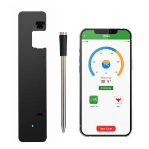 Quality Long distance 150m Remote Smart Bbq Thermometer Instant Read Digital Bluetooth 5 for sale