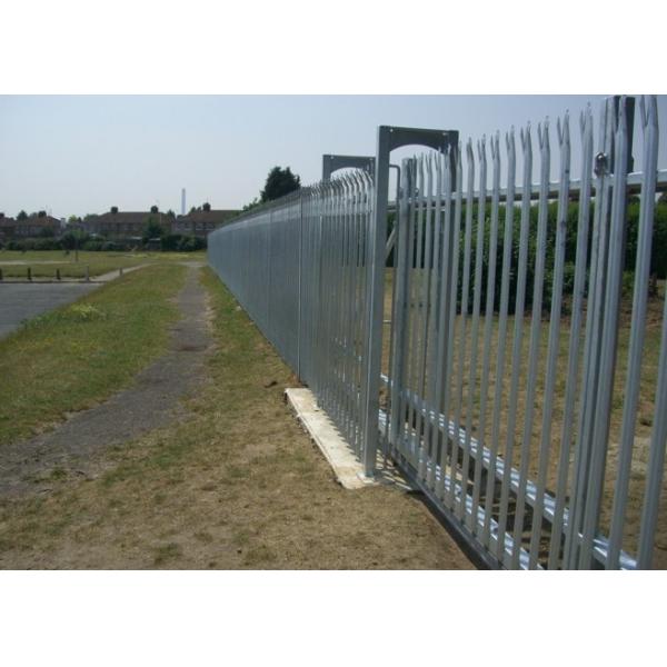 Quality 3m Steel Palisade Fencing , 12m Length Palisade Sliding Gate for sale