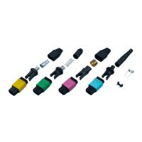 Quality High Precision Interchangeable MPO Connector 2.0mm Rare Ribbon Boot Agua 125um for sale