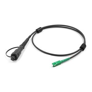 Quality MINI SC APC To SC APC Simplex Fiber Patch Cord 9/125 OS2 LSZH Jacket for sale