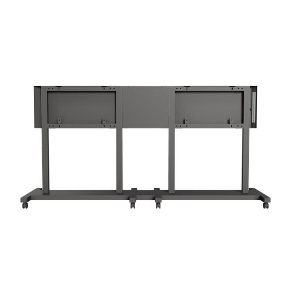 Quality Two 65'' – 86'' Screens TV Trolley Stand For Up To 573Lbs Rolling Media Console for sale