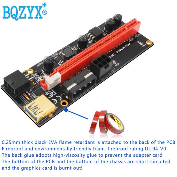 Quality PCI-E Riser Extender Card 1X 4X 8X 16X Interface 45x130mm for sale