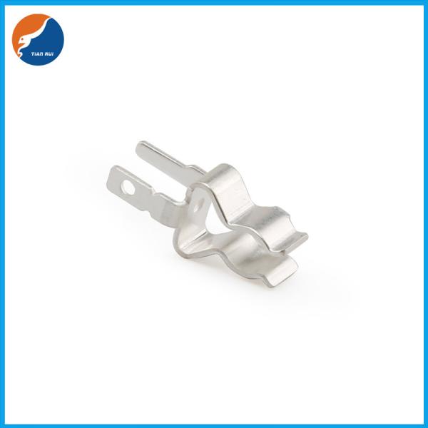 Quality SL-007 Copper Brass Nickel Plated PCB Mount Fuse Clips For 3x10mm Glass Ceramic for sale