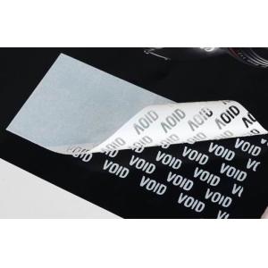 Quality PET Tamper Evident Printable Security Labels White Jumbo Size Roll Material for sale